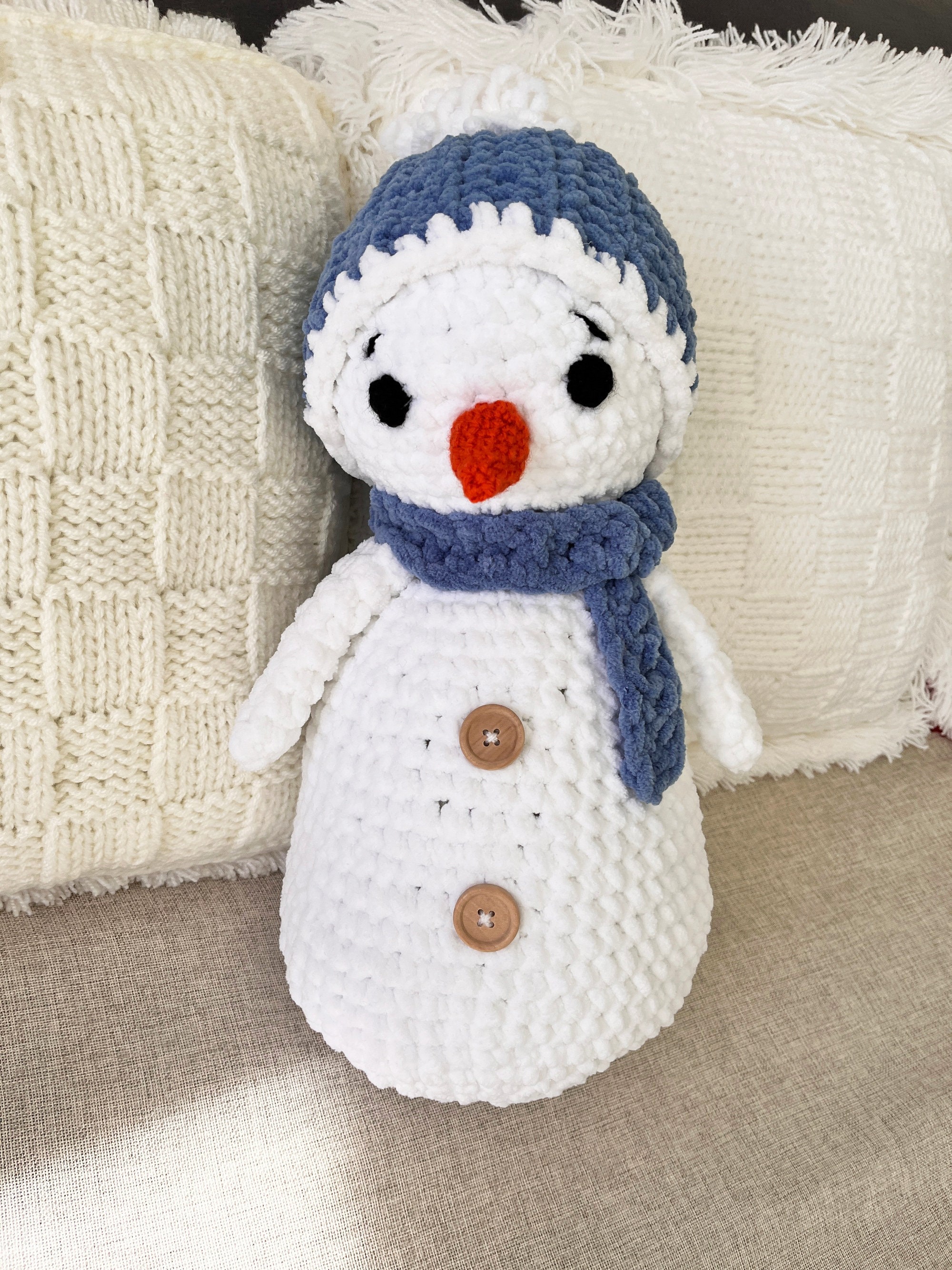 Crochet PATTERN Cute Snowman, Easy Snowman Crochet Pattern, Amigurumi ...