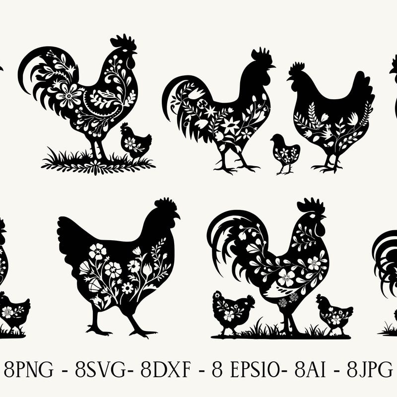Chicken Image for Tattoos - Etsy