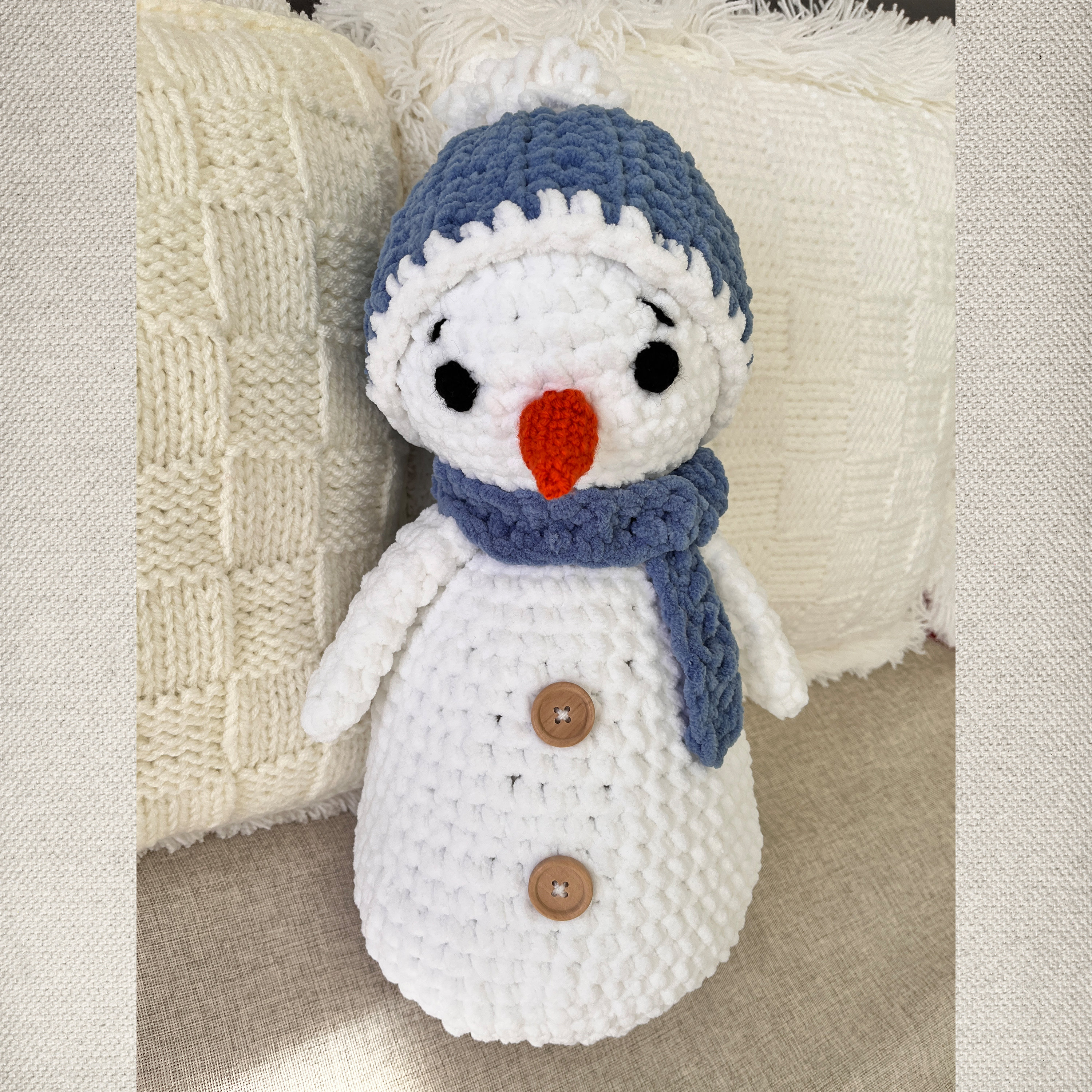Crochet PATTERN Cute Snowman, Easy Snowman Crochet Pattern, Amigurumi ...