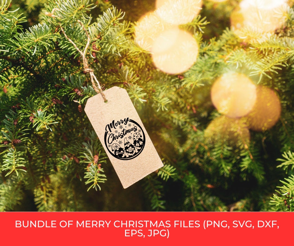 Merry Christmas SVG, Merry Christmas Digital, Digital Cut File, Winter ...