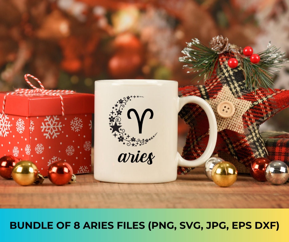 Aries Sign Svg, Zodiac Sign, Aries Astrological Symbol SVG, Aries ...