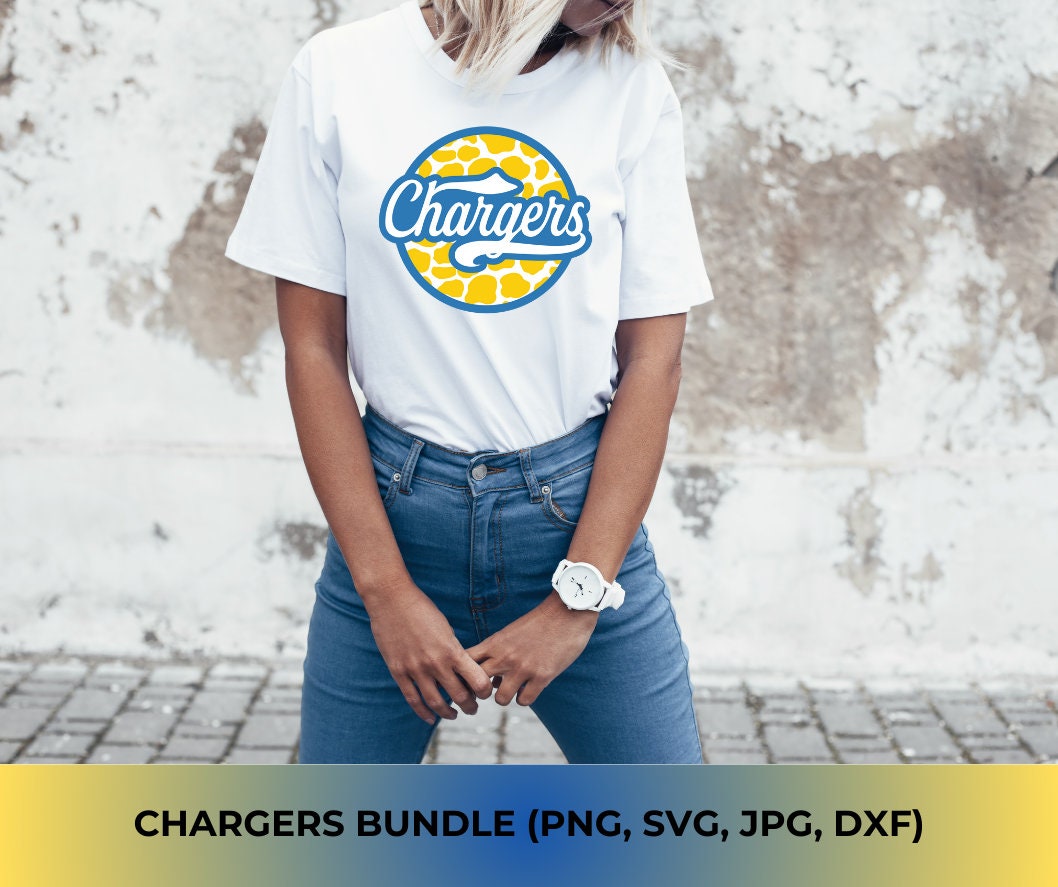 Chargers Inspired SVG Bundle, Chargers Style Football SVG, Chargers ...