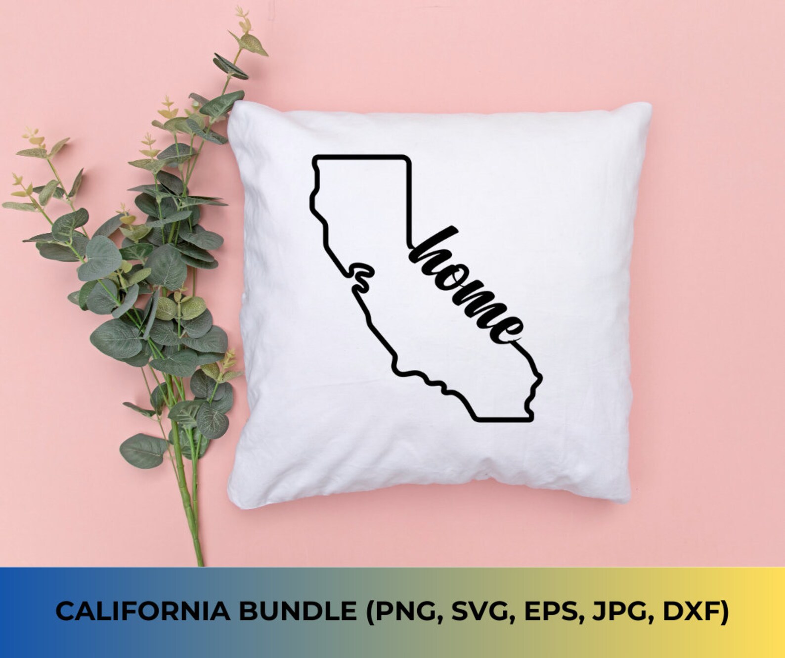 California SVG Bundle, California Map SVG, California Beach Clipart ...