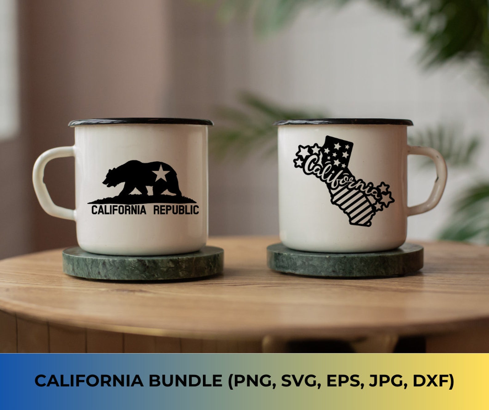 California SVG Bundle, California Map SVG, California Beach Clipart ...