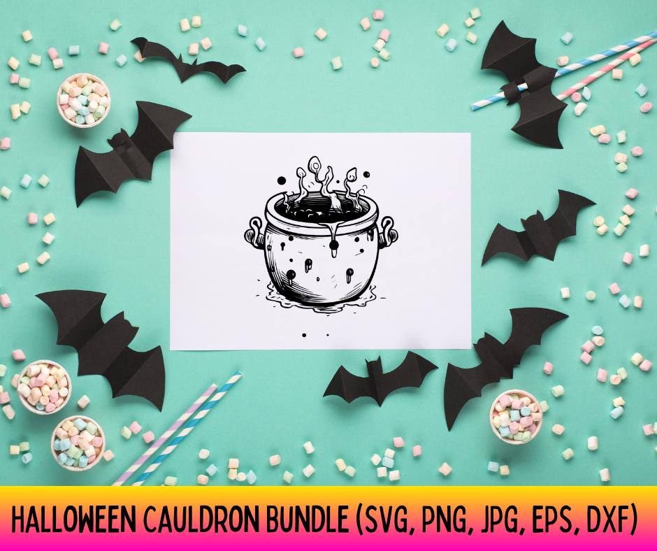 Halloween Cauldron SVG Bundle, Cauldron SVG, Witches Cauldron PNG ...
