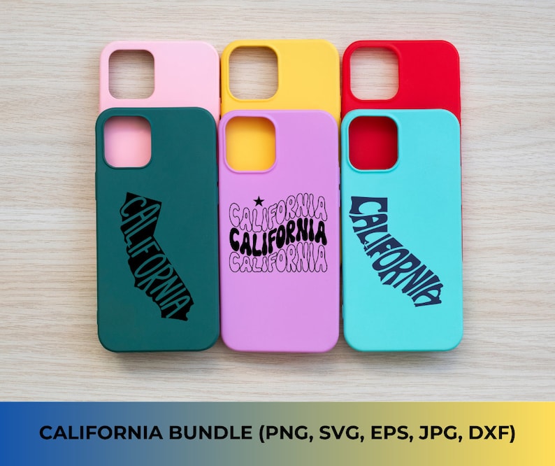 California SVG Bundle, California Map SVG, California Beach Clipart ...