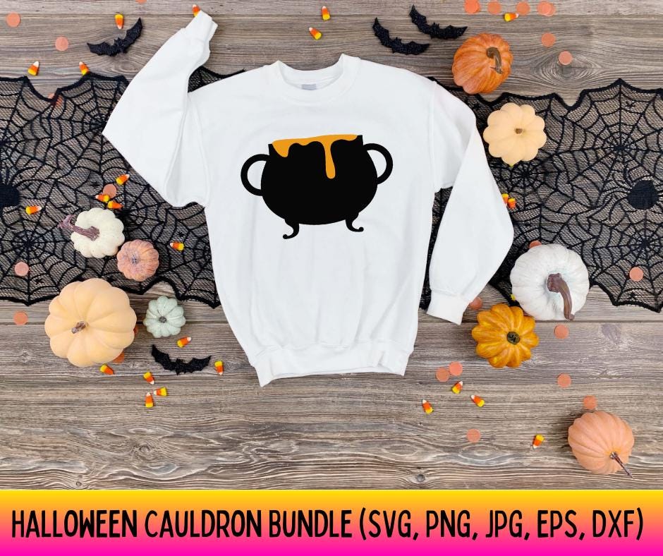 Halloween Cauldron SVG Bundle, Cauldron SVG, Witches Cauldron PNG ...