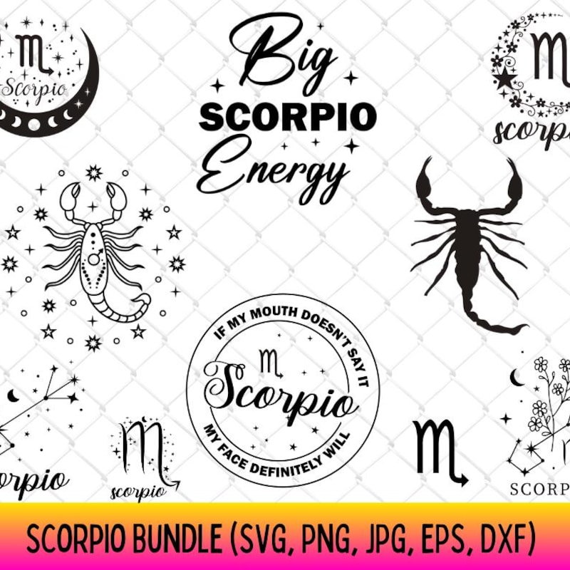 Scorpio Svg - Etsy
