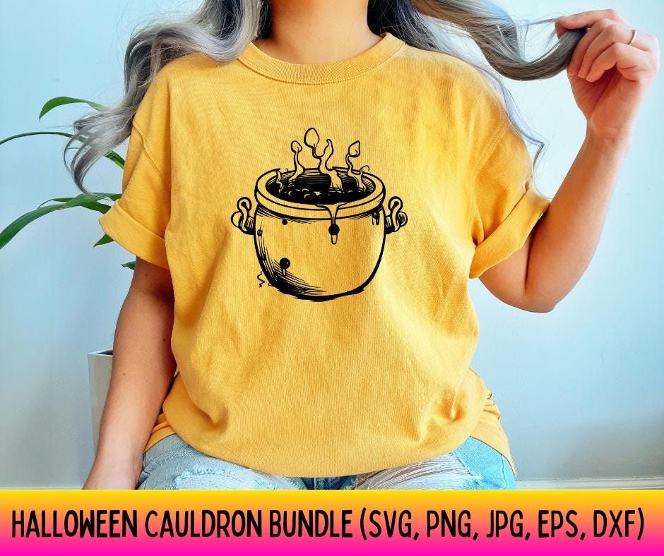 Halloween Cauldron SVG Bundle, Cauldron SVG, Witches Cauldron PNG ...
