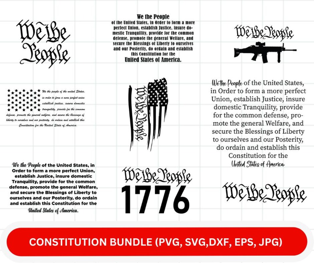 Constitution SVG, We the People SVG, Patriotic SVG, We the People Flag ...