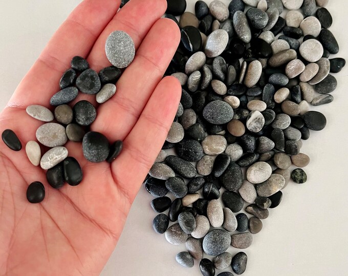 Set of 100 Small Beach Pebbles, for Pebble Art and Crafts, Natural ...