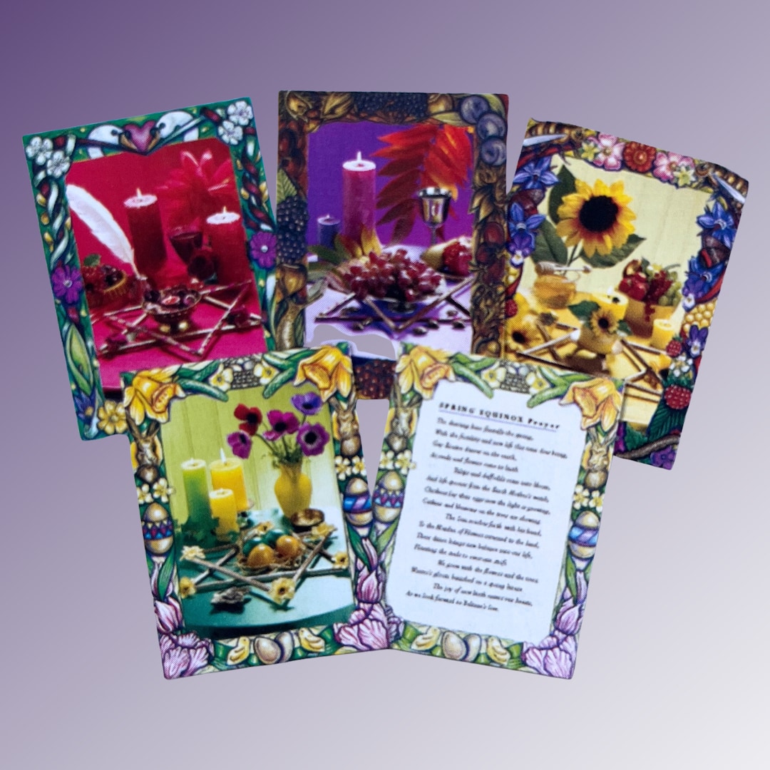 Mind Body Spirit 2003 Sabbat Altar Cards and Guide - Etsy