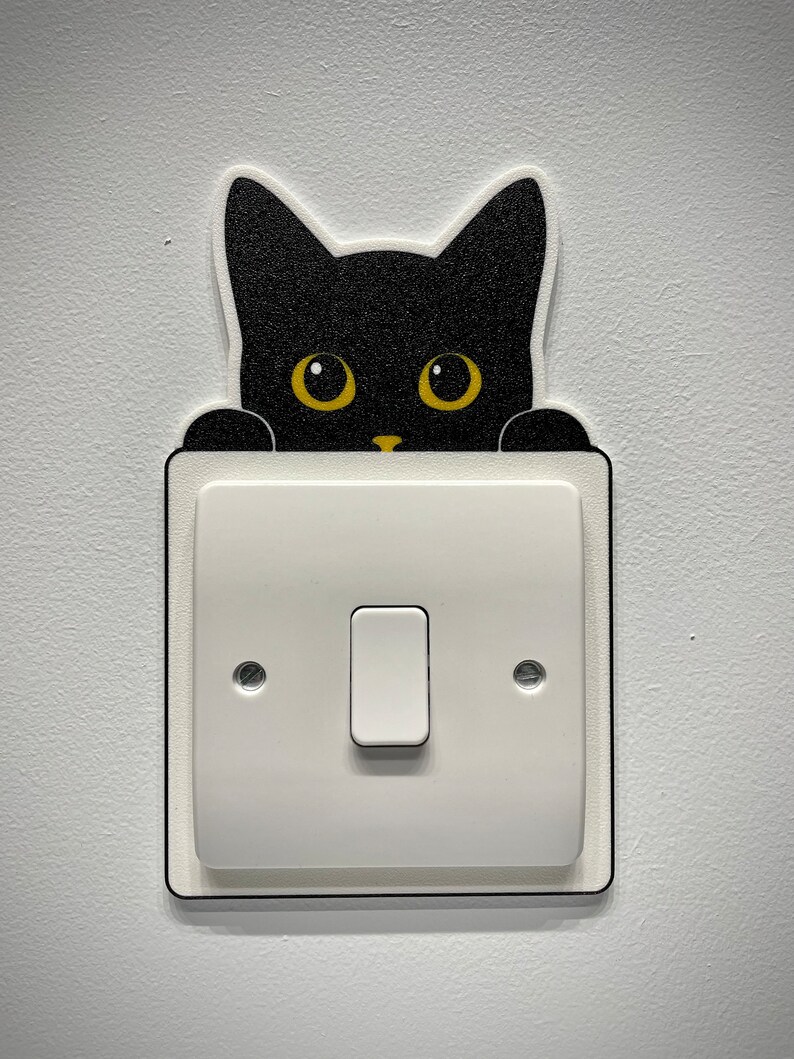 Peeking Cat Light Switch Surround Multi Colour 3D Printed - Etsy