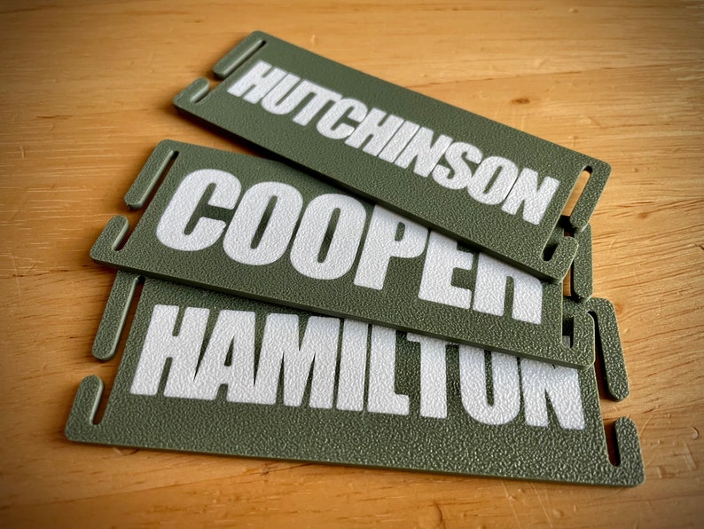 Custom Tactical Molle Name Tag/patch - Airsoft Personalised - Etsy
