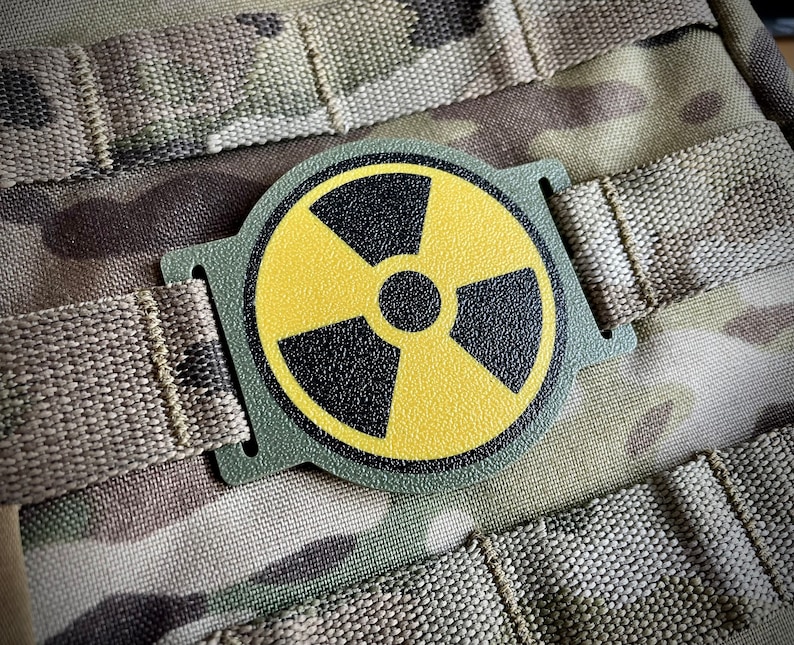 Tactical Molle Tag/patch Nuclear Hazard Symbol - Etsy
