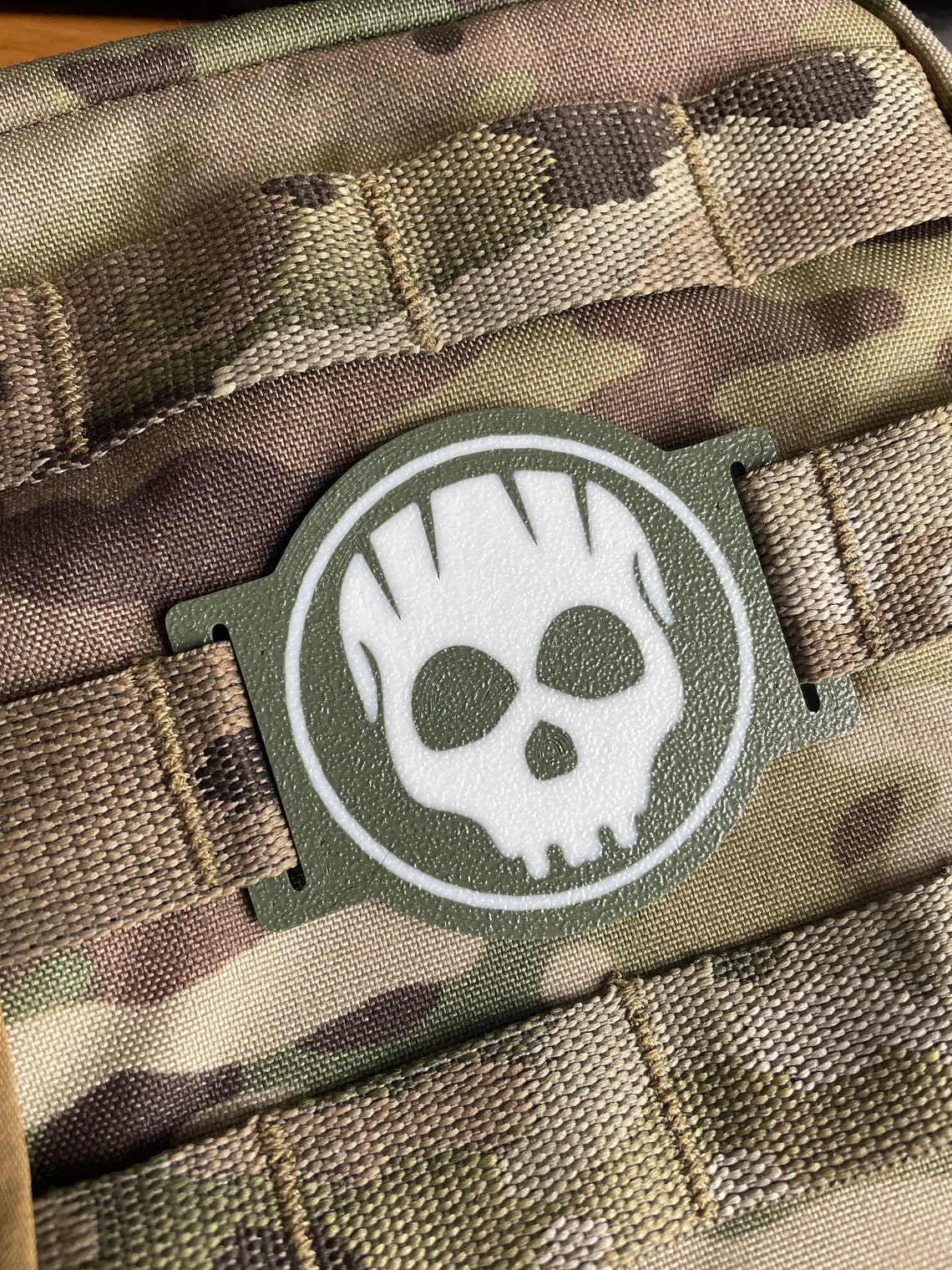 Tactical Molle Tag/patch - Skull Symbol - Etsy