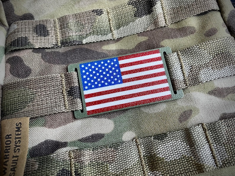 Tactical Molle Tag/patch - USA Flag - Etsy