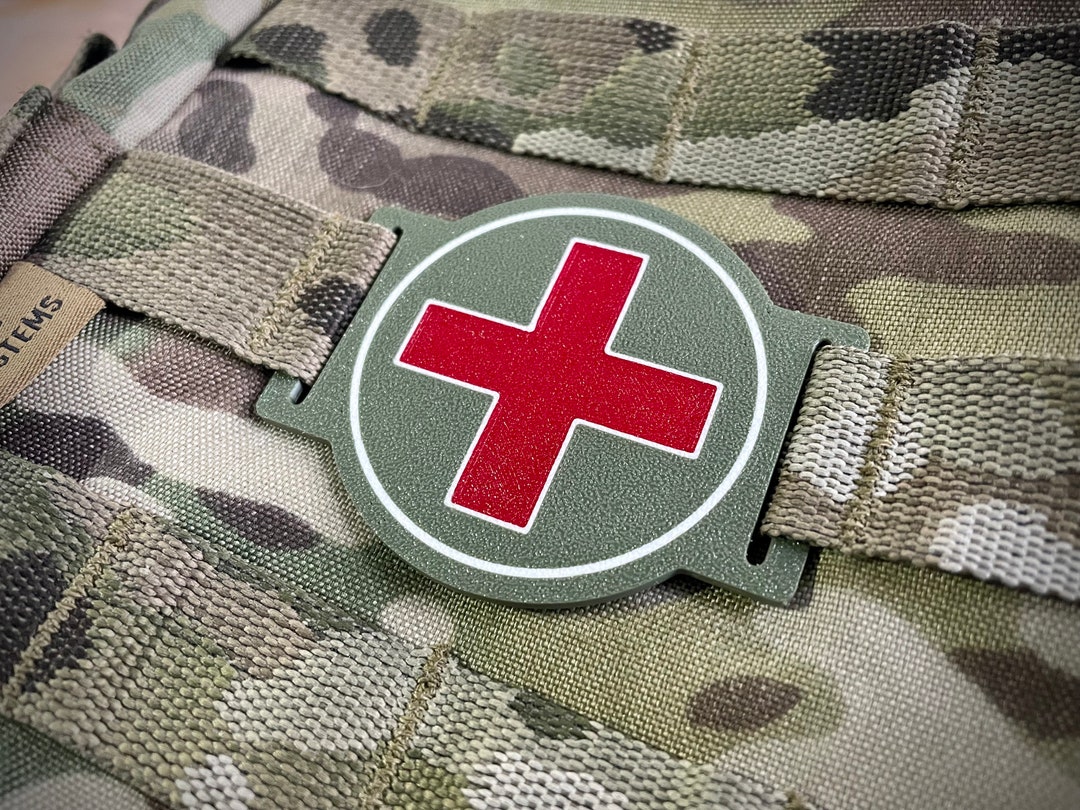 Tactical Molle Tag/patch - Medic Symbol Cross - Etsy