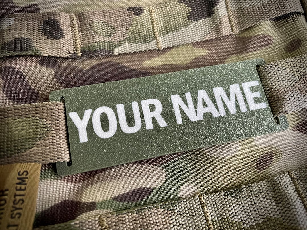 Custom Tactical Molle Name Tag/patch - Airsoft Personalised - Etsy