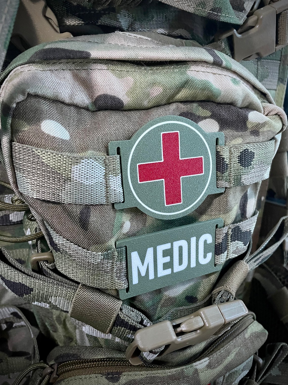 Tactical Molle Tag/patch - Medic Symbol Cross - Etsy