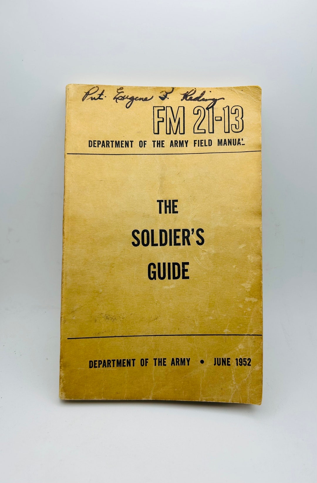 1952 the Soldier's Guide FM 21-13 U.S. Army Field Manual - Etsy