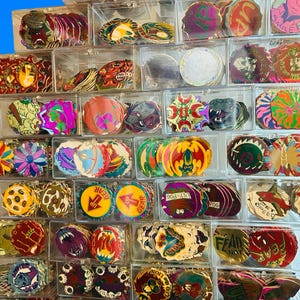 85 Pogs W Two Slammers - 90 ’s Pogs - Huge Variety - No Duplicates - Etsy