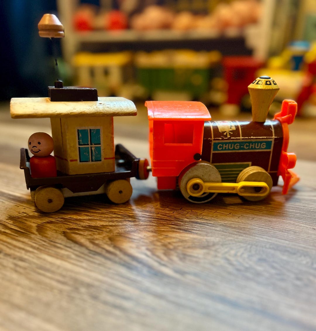 Vintage Fisher Price Chug-chug Train - 168 - Magnetic Connectors - Etsy