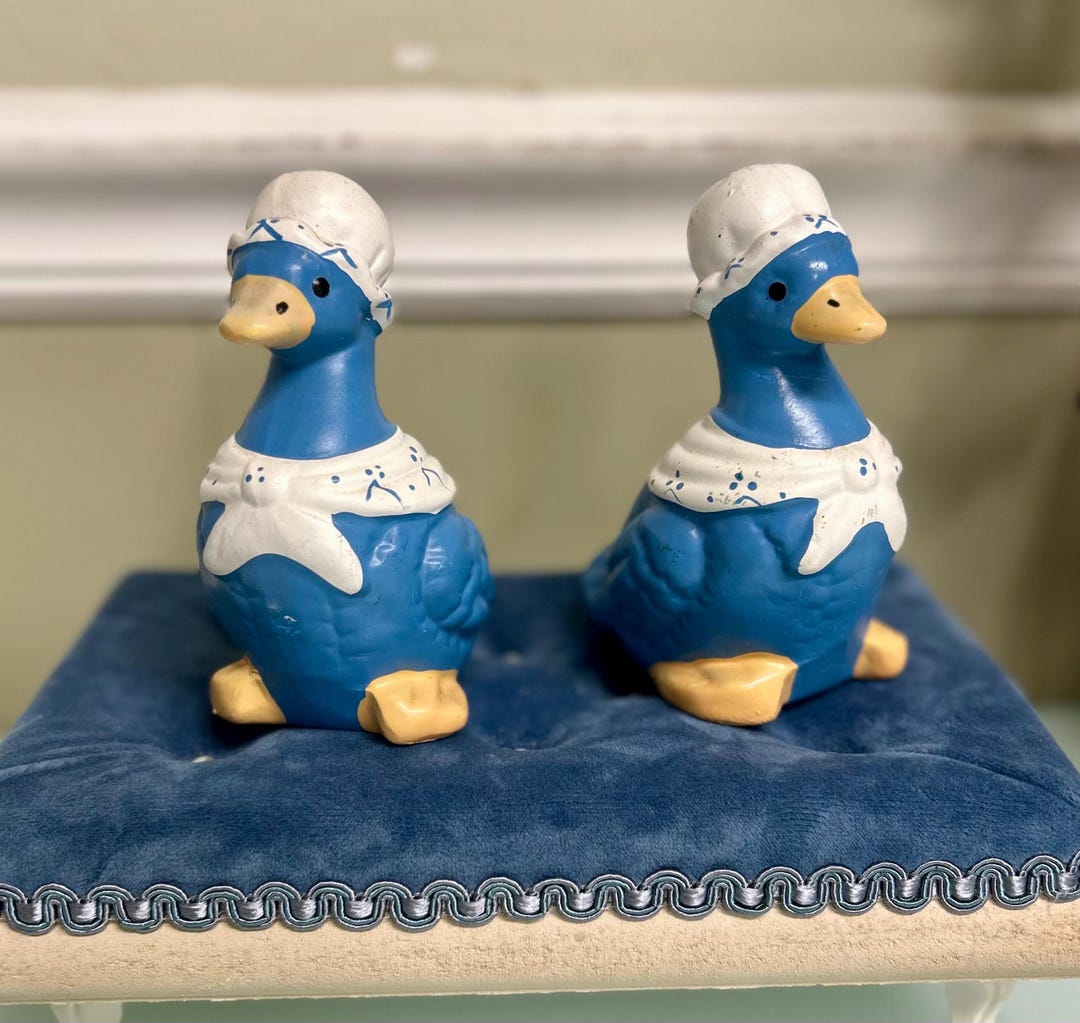 Vintage Ceramic Goose Salt & Pepper Shakers - Etsy