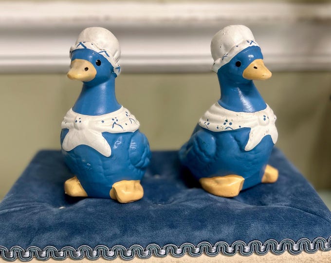 Vintage Ceramic Goose Salt & Pepper Shakers - Etsy