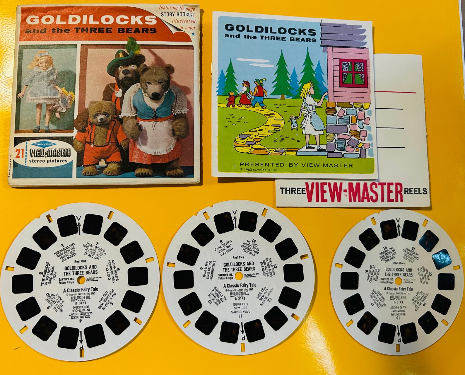Gaf View-master 1963 Goldilocks and the Three Bears - Etsy