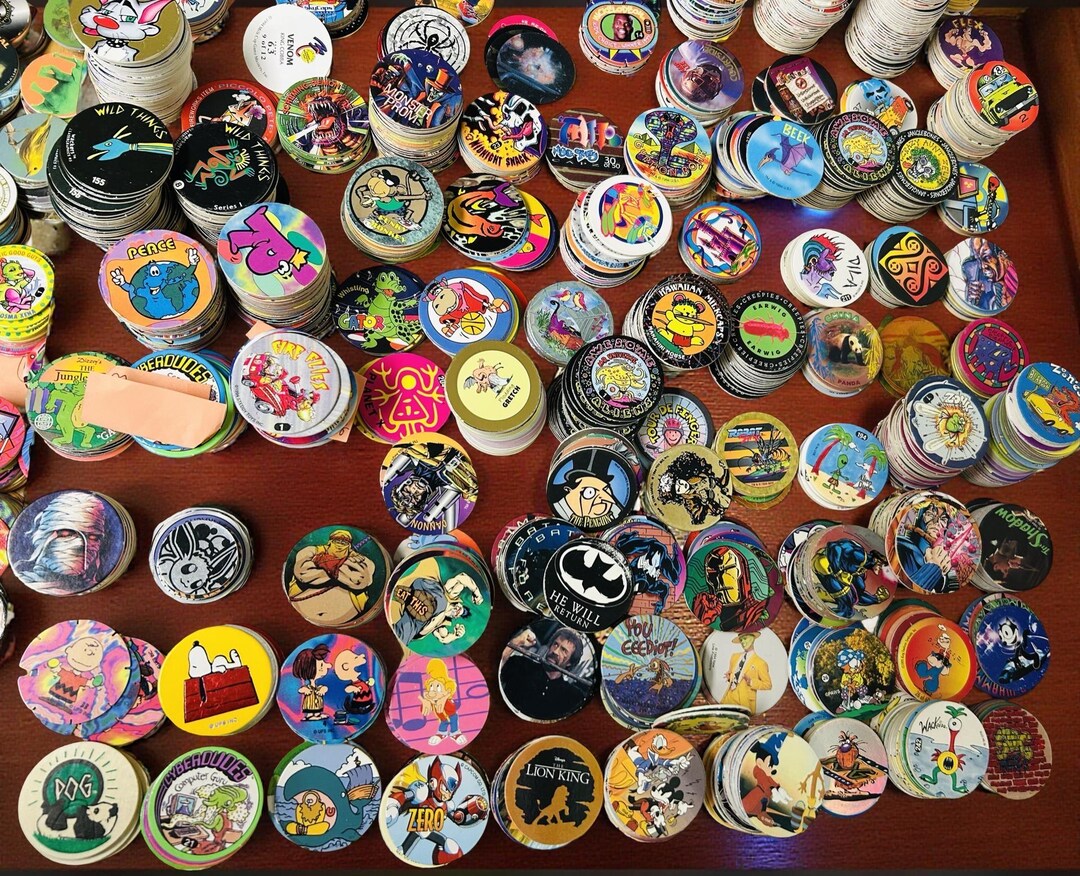 90s POG Collection - 50 Pogs and One Slammer - Etsy