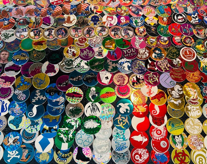 Lot of Vintage POGS, 30 POGS, 90s Toys and Collectibles, Vintage Game ...