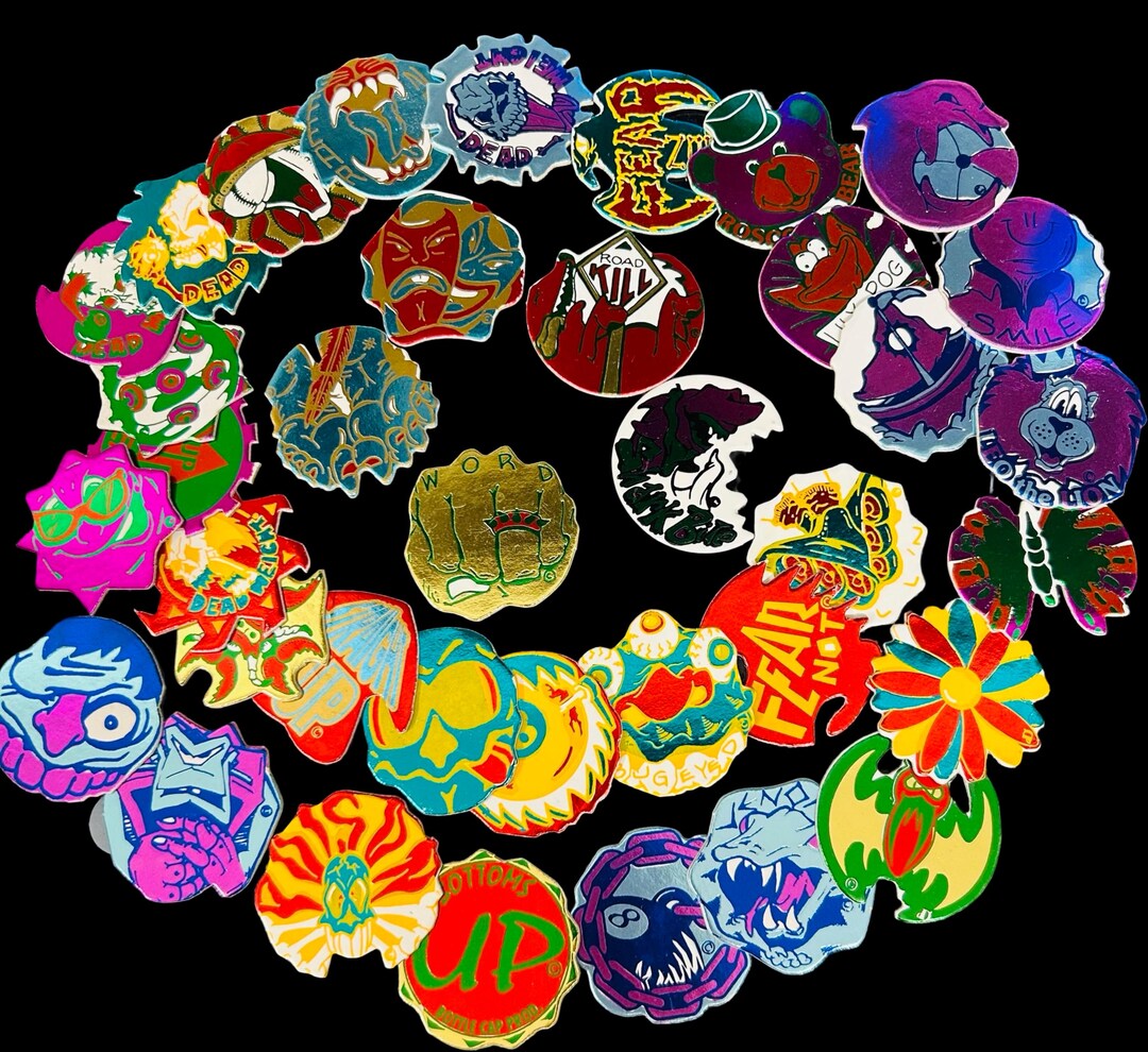 90 ’s Pogs Foil Die Cut Set of 30+ Pogs - Etsy
