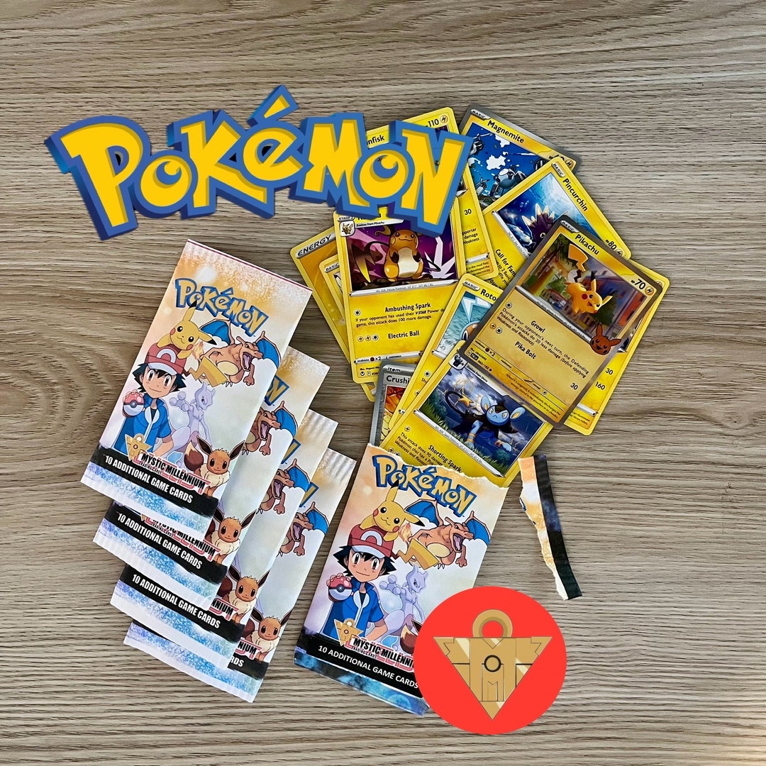Pokémon Cards Handmade Custom Booster Pack for Pokemon Birthday Gift ...