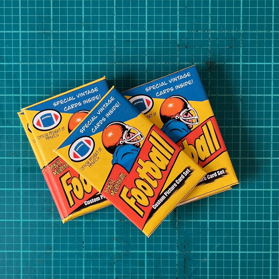 Vintage Football Card Team Gift Packs Football Card Wax Packs NFL Gift ...