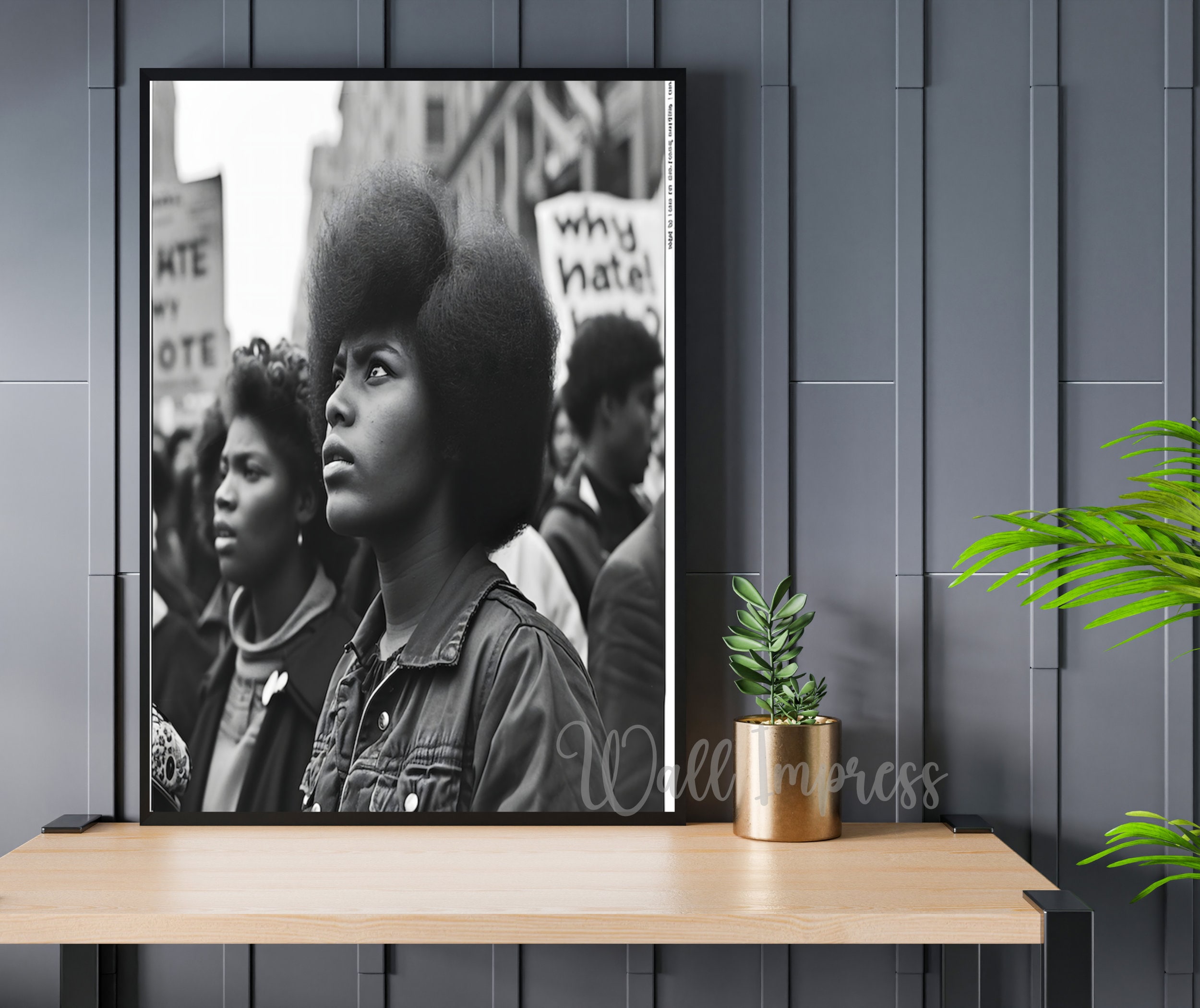 African American Posters Afrocentric Artwork Black Woman Historic ...