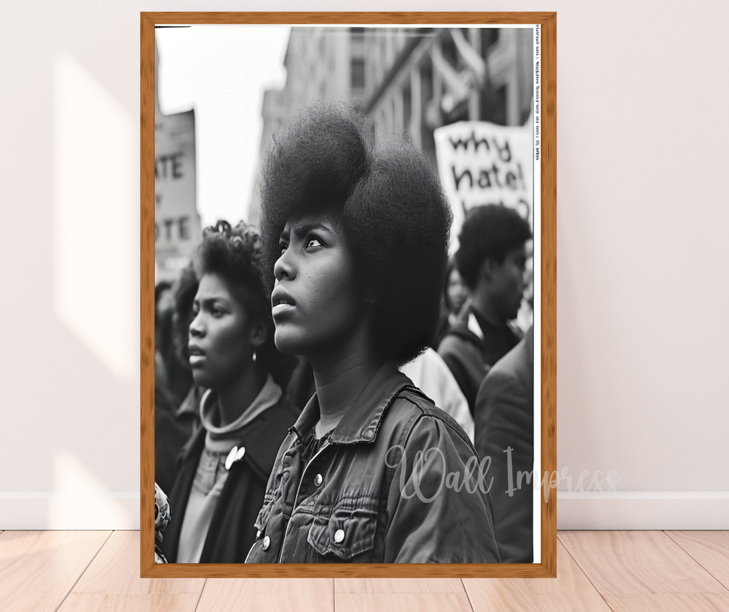 African American Posters Afrocentric Artwork Black Woman Historic ...