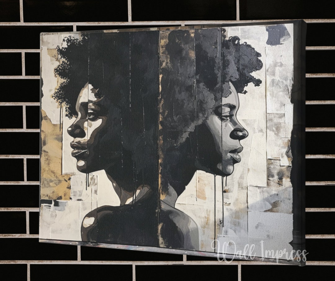 Afrocentric Artwork, Afrocentric Wall Art, African American Woman Wall ...