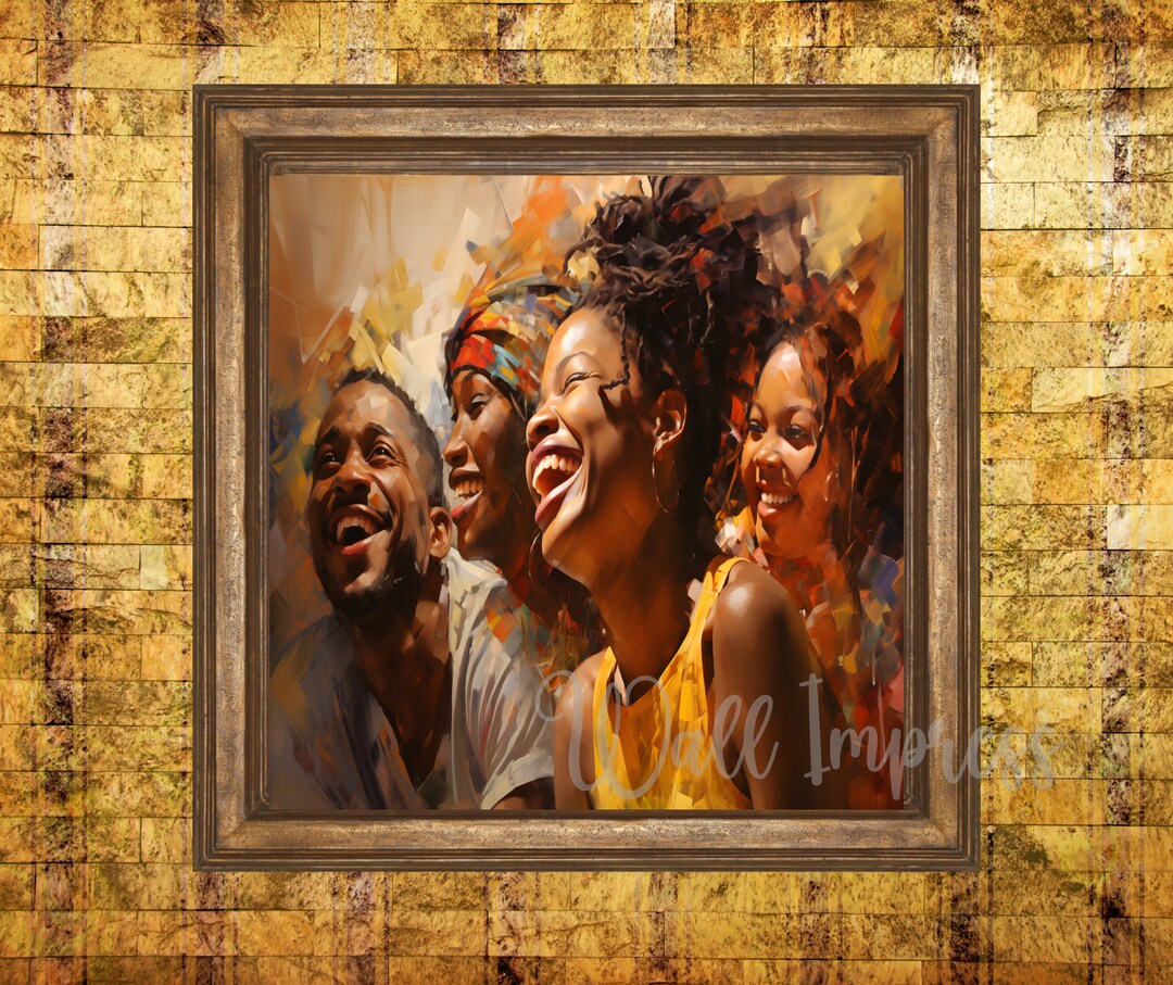 African American Printable Art 30x30 Art Work Download Print Painting ...