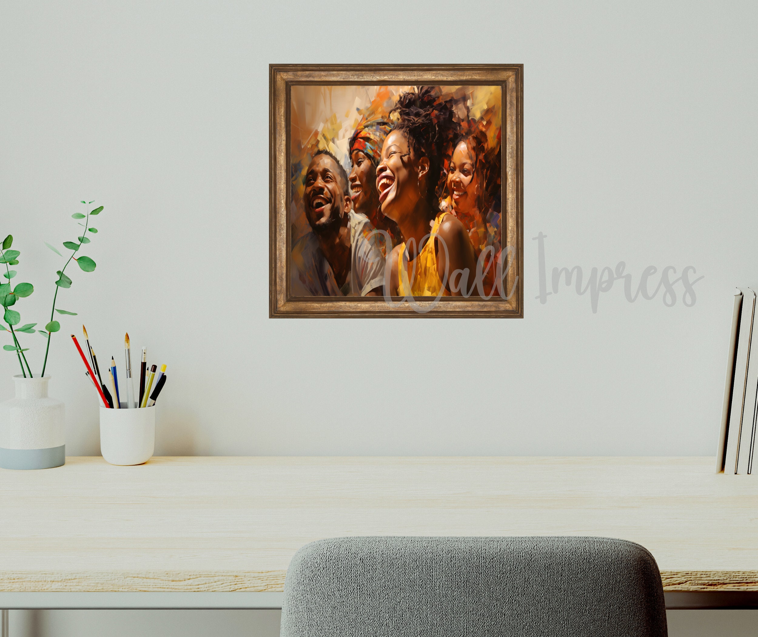 African American Printable Art 30x30 Art Work Download Print Painting ...