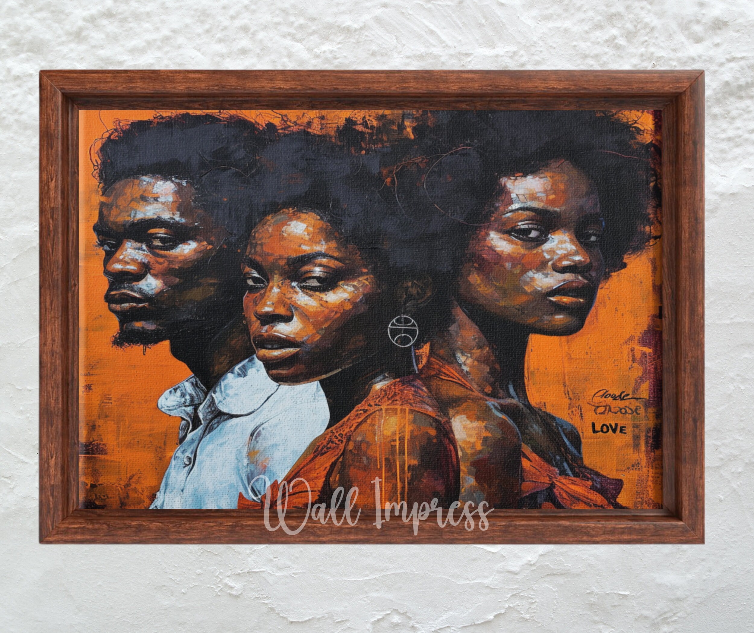 Afrocentric Wall Art, African American Culture Wall Art Canvas Print ...