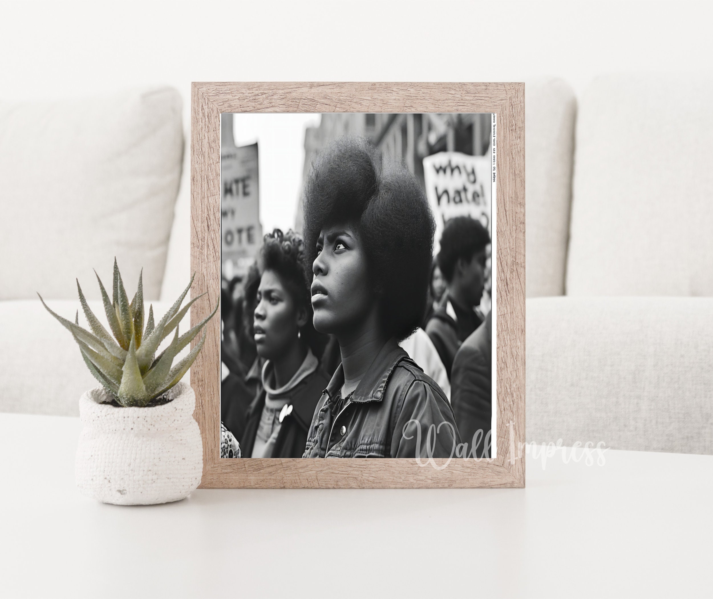 African American Posters Afrocentric Artwork Black Woman Historic ...