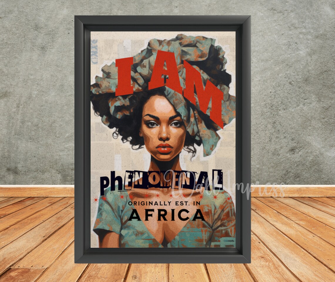 Afrocentric Wall Art, African American Artwork, African American ...