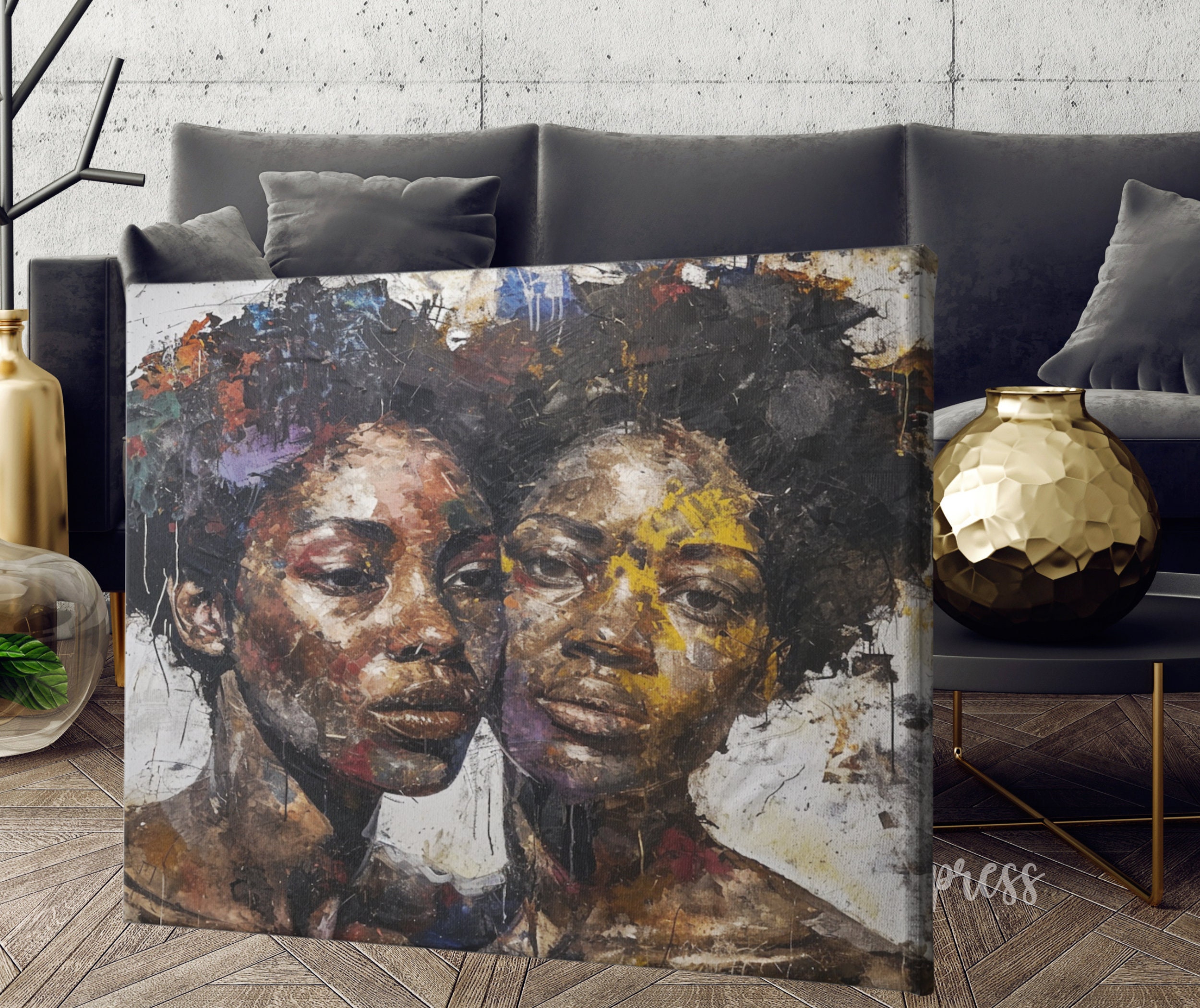 Afrocentric Artwork, Afrocentric Wall Art, African American Woman Wall ...