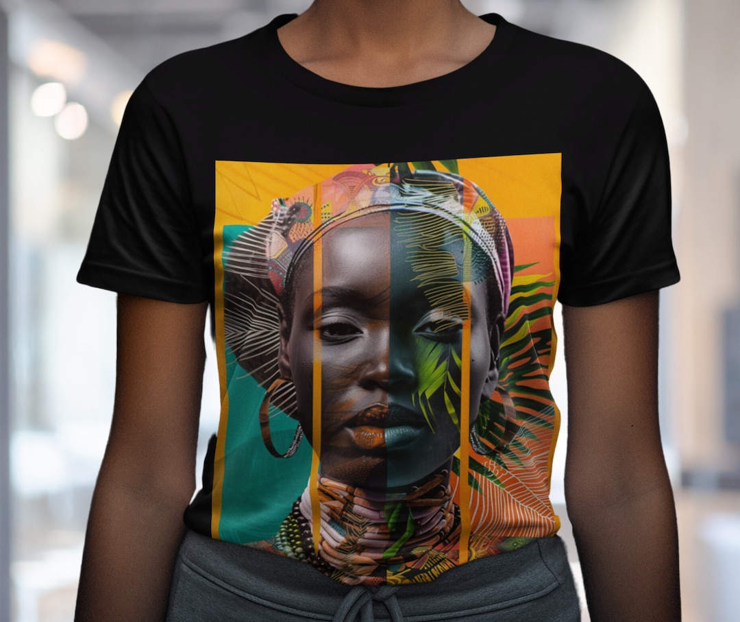 Afrocentric Tshirt, Afrocentric T-shirt, Balck Woman Tee, African ...