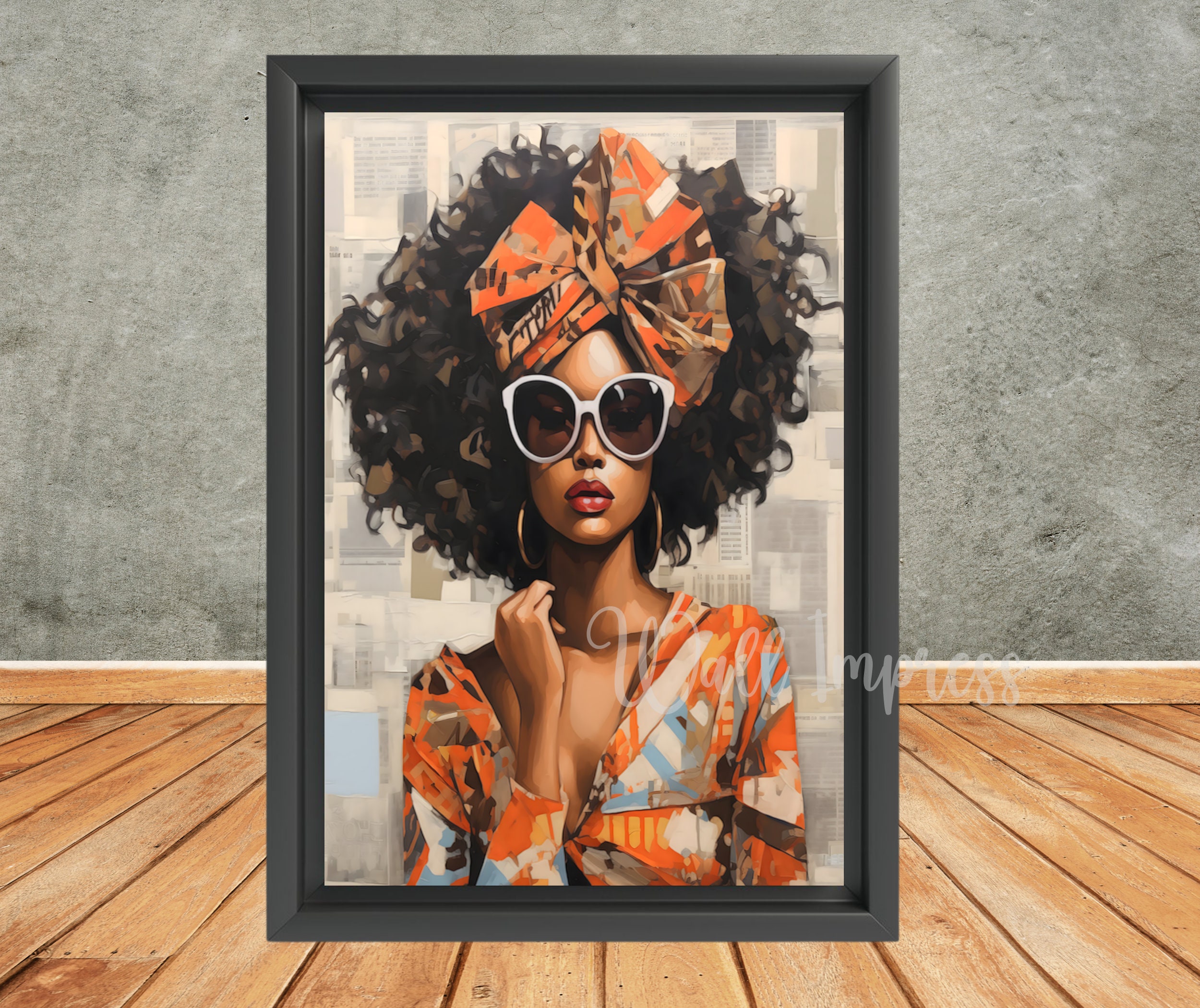 Afrocentric Wall Art, African American Artwork, African American ...
