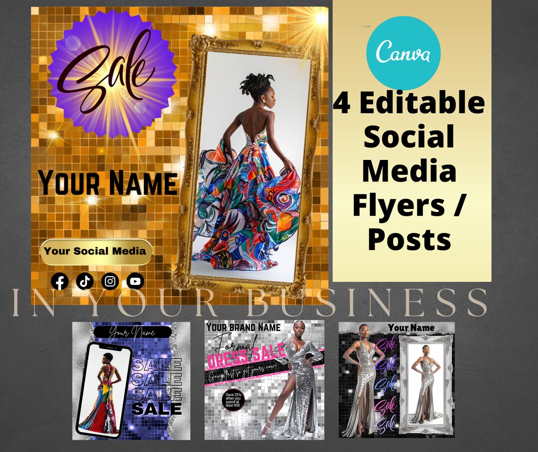 Clothing Flyer Template, Boutique Flyer Template, IG Flyer, Business ...