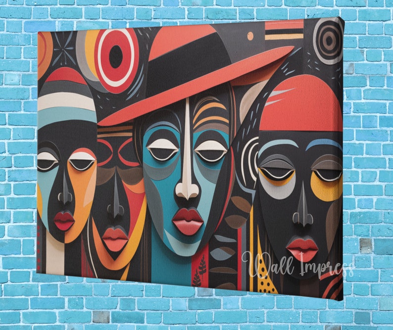 Afrocentric Artwork Hats Abstract Gospel Church Urban Original African ...