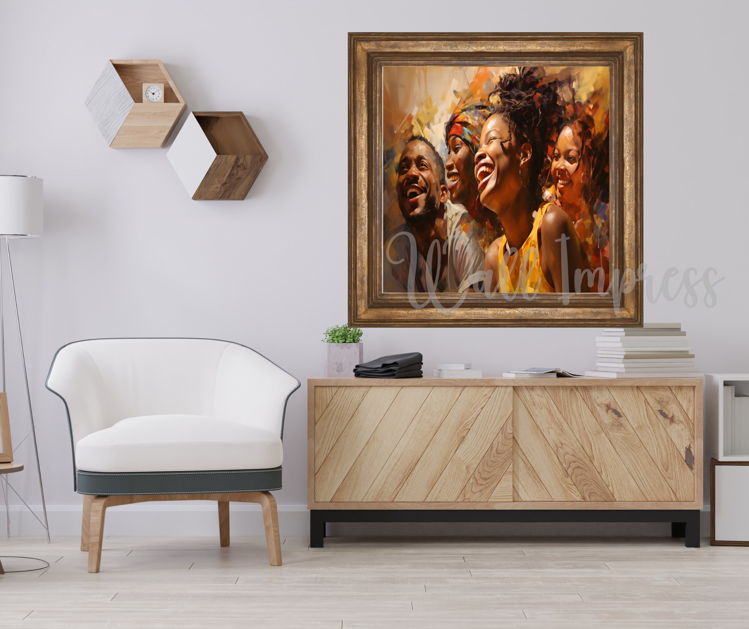 African American Printable Art 30x30 Art Work Download Print Painting ...