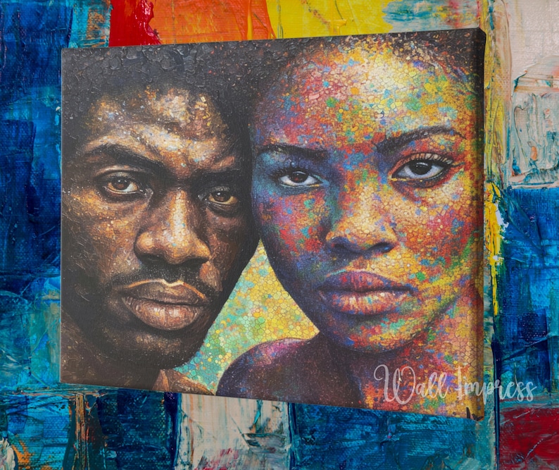 Afrocentric Artwork Urban Original Girly African American Wall Art ...